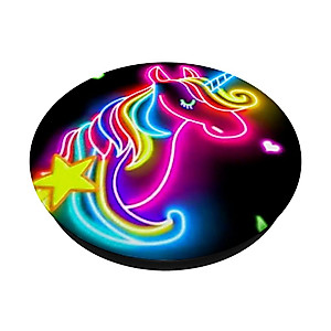 Colorful Unicorn Kawaii Hot Pink Aesthetic Rainbow Party PopSockets Swappable PopGrip