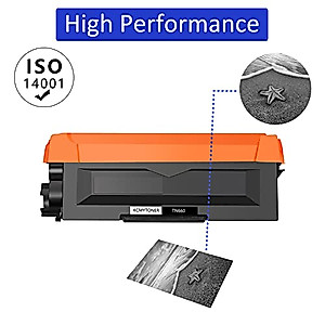 KCMYTONER Compatible Toner Cartridge Replacement for Brother TN660 TN630 TN-660 to use with HL-L2300D HL-L2320D HL-L2340DW HL-L2360DW HL-L2380DW DCP-L2540DW Printer - Black 1 Pack
