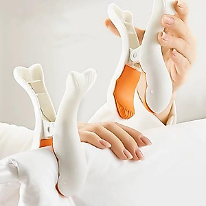 8 Pack Extra Large Beach Towel Clips,4.13 Inch Towel Clips for Pool Chairs Cruise, Heavy Duty Quilt Drying Clips, Plastic Clothes Pins,Orange and Blue