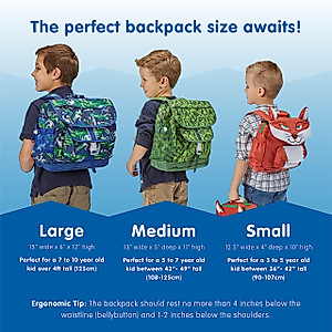 Bixbee Kids Backpack, Childrens Backpack for Girls & Boys, Water Resistant Backpack with Pockets, Durable Zippers & Easy Carry Design - Great Size for School & Travel in Sparkalicious Pink Butterflyer