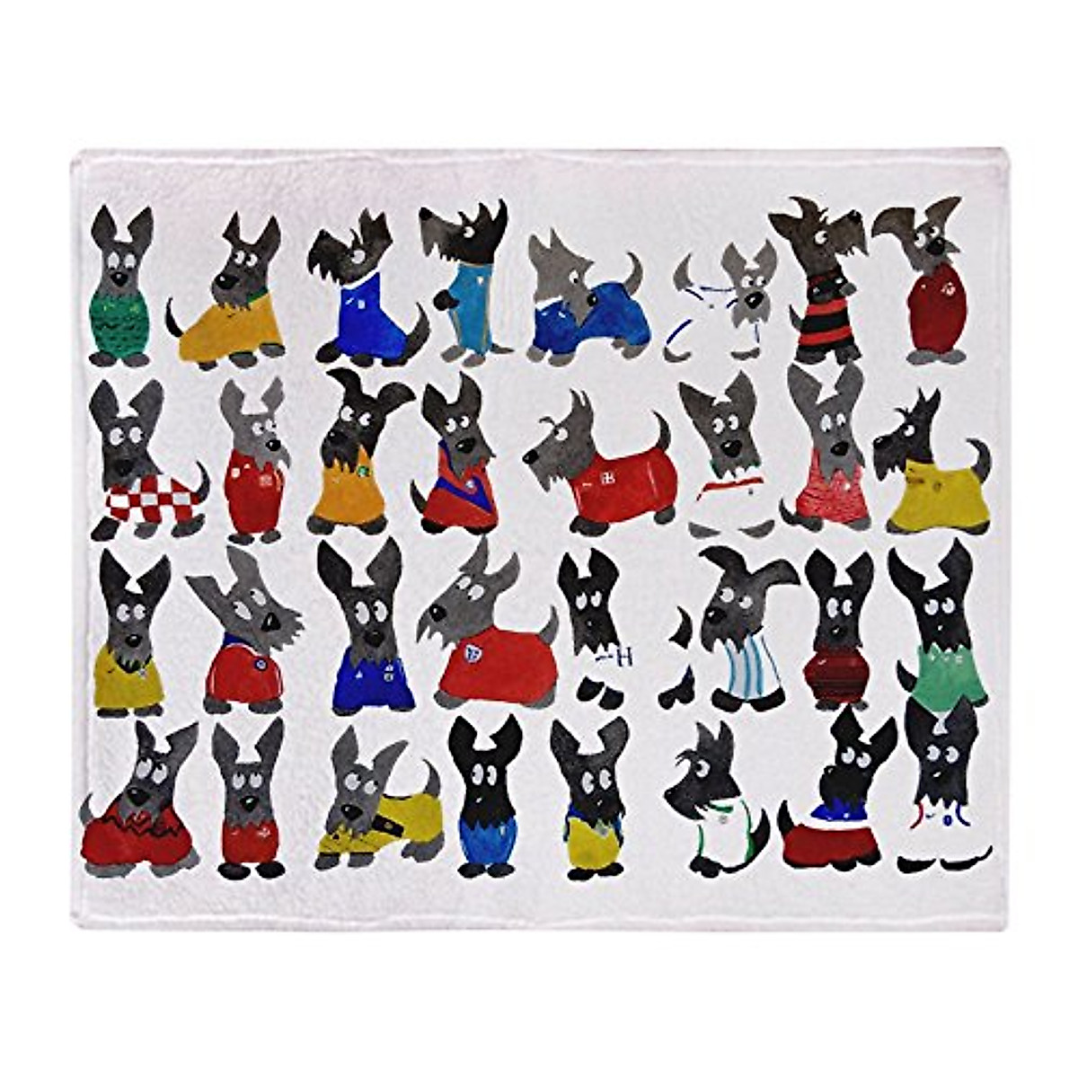 CafePress Scottie Dog 'World Cup' Throw Blanket Super Soft Fleece Plush Throw Blanket, 60"x50"