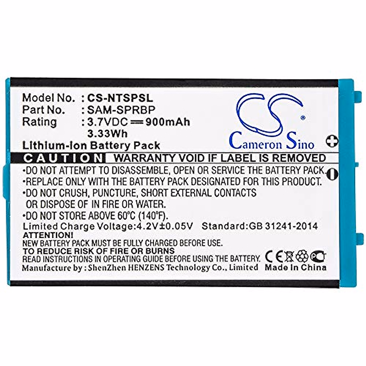 Estry GBA SP Battery Replacement for NlNTENDO GBA SP, Advance SP, AGS-001, AGS-003, SAM-SPRBP Battery