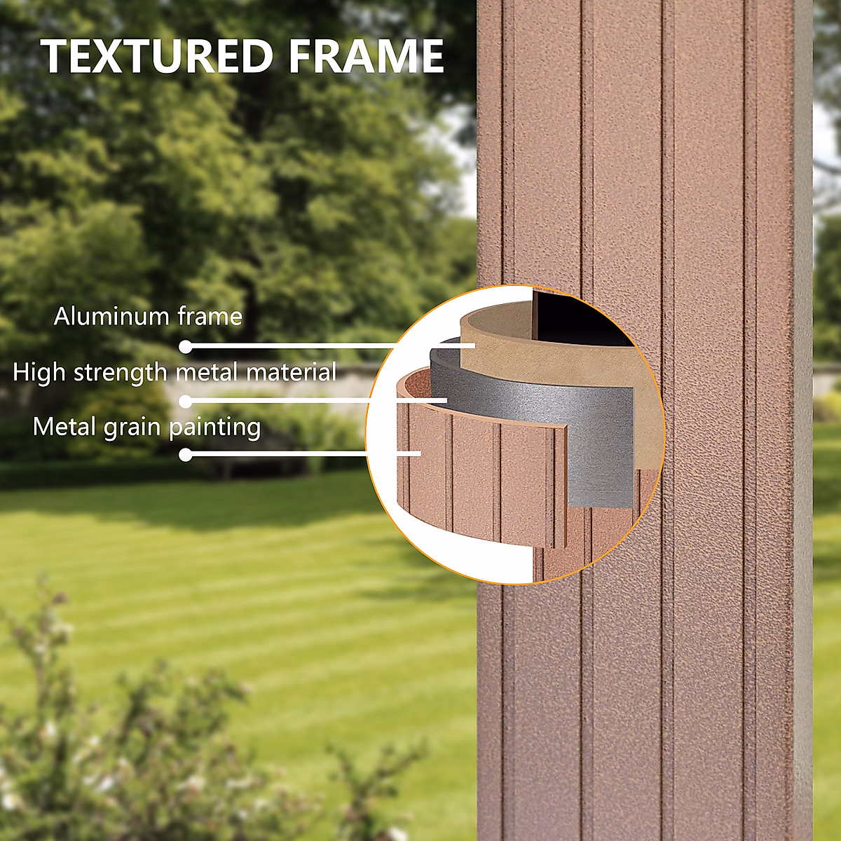 GAZEBEST 12x18 ft Hardtop Gazebo Outdoor Aluminum Patio Gazebo Double Roof Galvanized Steel Canopy with Netting and Curtains for Garden, Backyard, Deck and Lawns.