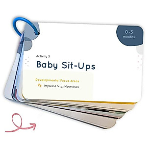 Curious Baby™ Award Winning 40+ Activities for Baby & Me (0-12 Months) | Developmentally-Focused and Stimulating Creative Playtime Ideas for Baby & Me | Includes Black/White High-Contrast Cards