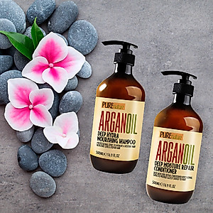 PURE NATURE Moroccan Argan Oil Shampoo and Conditioner Set