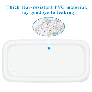 HEMOTON 1 Set 2PCS Inflatable Pool Serving Bar and 3pcs Mesh Food Tent Set Drinking Buffet Tray Inflatable Ice Serving Buffet Bar Drinks Cooler Tray with Drain Plug