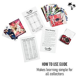 Passive Paradise Card Grading Centering Tool Set - Magnifying Tool & Cleaning Cloth Included - Sports Trading Card Submission Pre-Inspection Kit