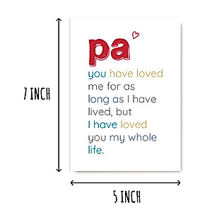 Pa You Have Loved - Special Pa's Day Card - Birthday Card For Pa - Sentimental Card For Pa - Meaningful Card For Pa…