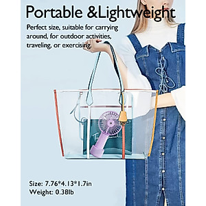 Portable Hand held Misting Fan, Small Personal USB Rechargeable Battery Operated Spray Fan Mister with 20ml Water Tank Mist Lash Fan Quiet 3 Speed Strong Cooling Wind for Travel Office Outdoors purple