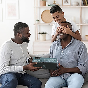 Parkway Home Black Wood Phone Docking Station - Wood Charging Station Organizer Stand, Bedside Nightstand Organizer for Men and Women, Holds Phone, Tablet, Keys, Glasses, EDC and more