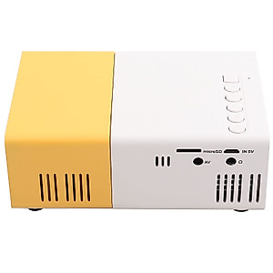 Mini Projector, 1500 Lumens Portable Video Projector LED Support HD 1080P HDMI USB VGA AV SD Cinema Projector Compatible with iPhone iPad Smartphone TV Xbox PC.(us Plug)