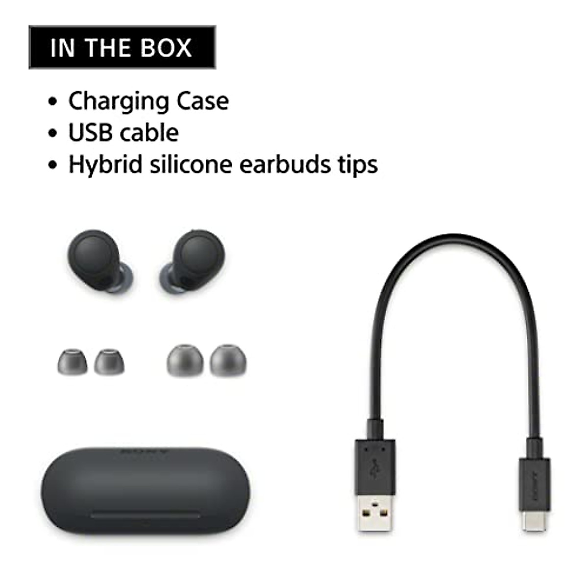 Sony WF-C700N Truly Wireless Noise Canceling in-Ear Bluetooth Earbud Headphones with Mic and IPX4 Water Resistance, White