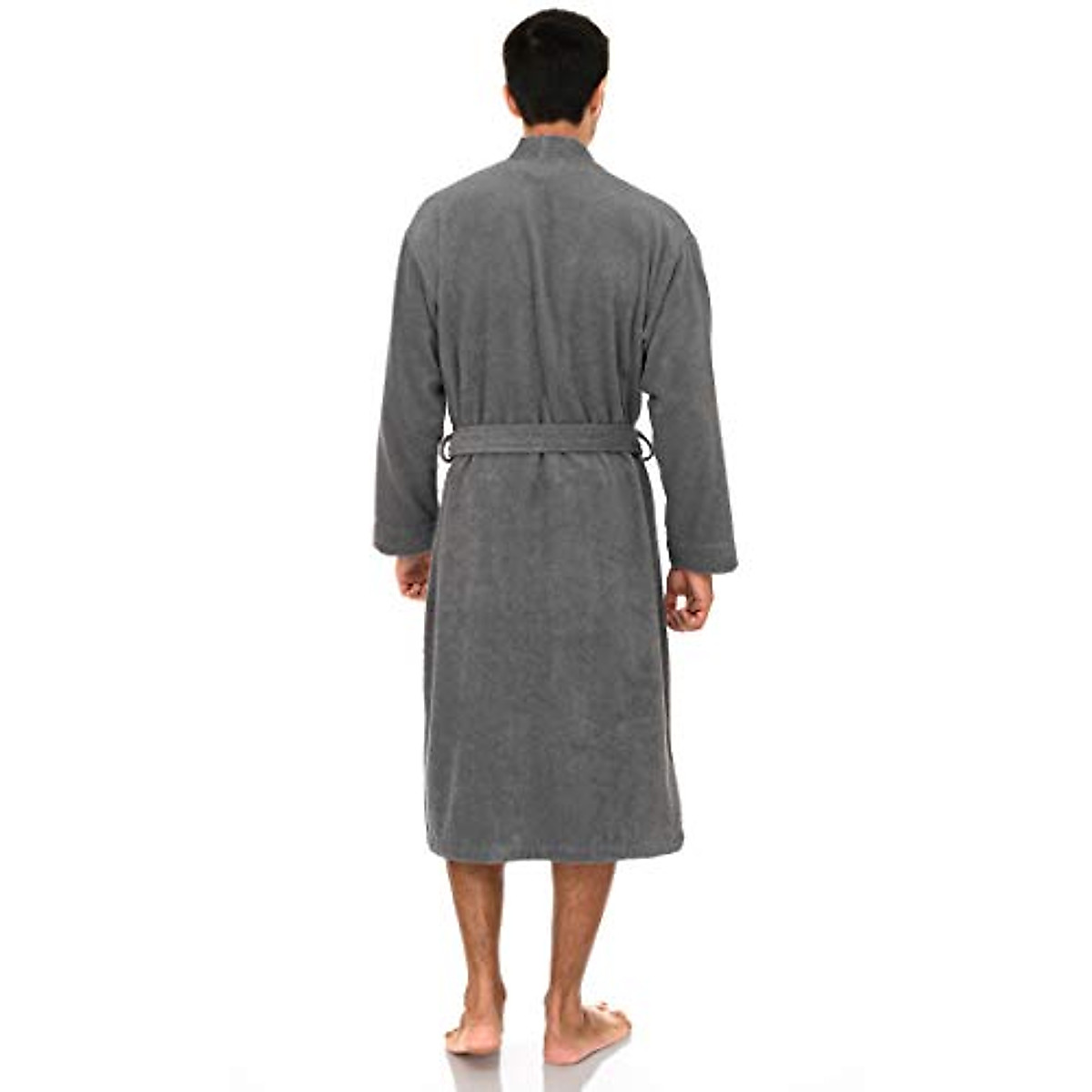 TowelSelections Mens Robe, 100% Cotton Terry Cloth Bathrobe, Spa Bath Robes for Men Large/X-Large Alloy