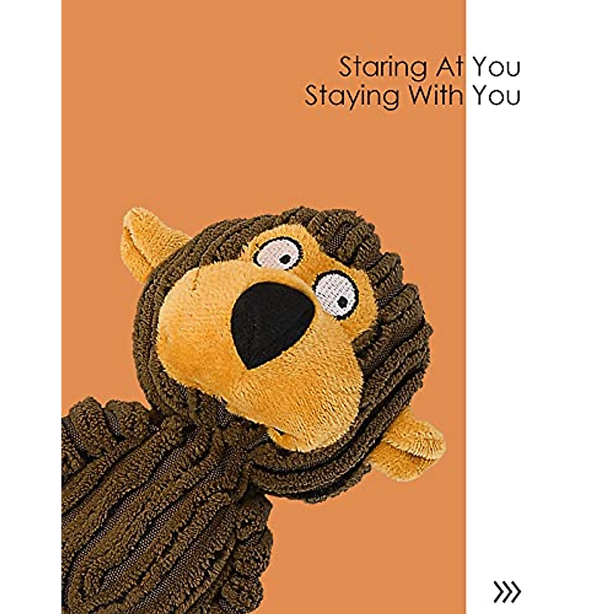 HGB Squeaky Puppy Toys, Plush Puppy Chew Toys for Teething, Dog Toys for Small Dogs, Small Dog Toys for Small Breed, Cute Monkey Interactive Dog Toys for Pet Training and Entertaining