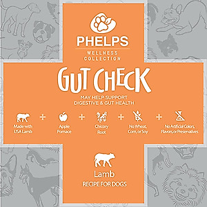 Phelps Wellness Collection Keep Calm & Canine On and Gut Check Digestive & Gut Health Dog Treats Variety Pack 4.5 oz