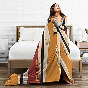 Ouqiuwa Beautiful African Women Throw Blanket Plush Microfiber Flannel Fleece Blanket 60"x50" for Bed Sofa Couch Camping Travel