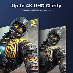 Warrky 4K DisplayPort to HDMI Cable 6FT【Metal Case, Nylon Cable】 One-Way Transmission DP 1.2 Computer to HDMI 1.4 Screen Compatible for Dell, HP, Samsung, PC, Laptop, Projector, TV