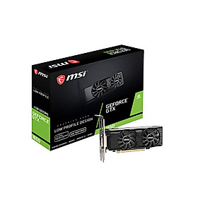 MSI Gaming GeForce GTX 1650 128-Bit HDMI/DP/DVI 4GB GDRR5 HDCP Support DirectX 12 VR Ready OC Low Profile Bracket Included Graphics Card (GTX 1650 4GT LP OC)