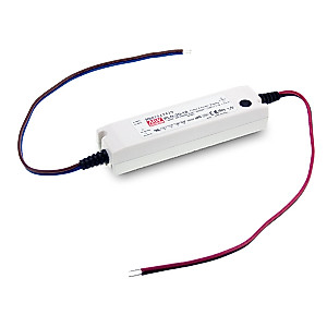 MEAN WELL PLN-20-12 LED Driver Enclosed Switching Power Supply, 12 Volt, 1.6 Amp, 19.2 Watt