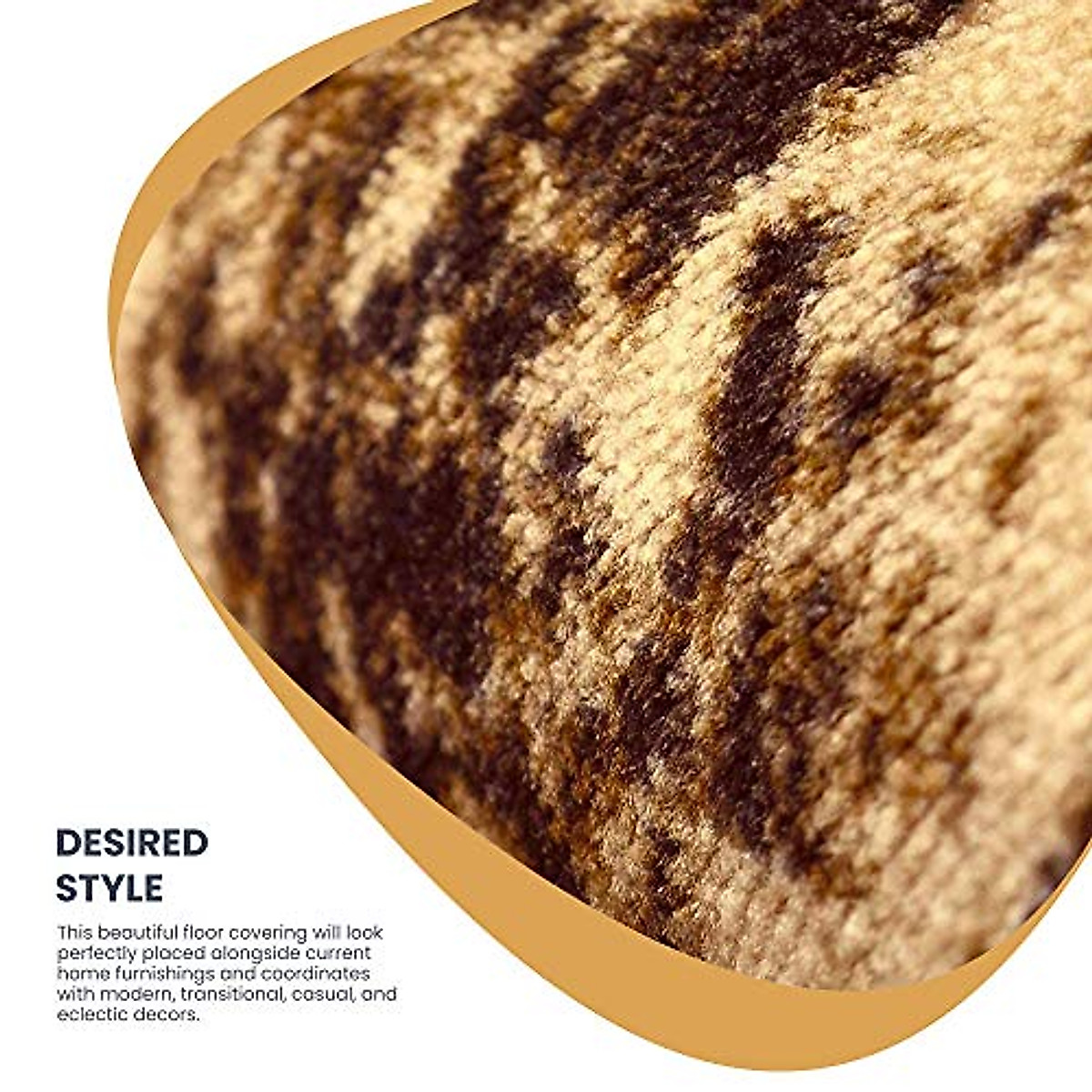 BNM Indoor Runner Rug, Modern Home Decor for Living Space, Kitchen/ Dining Room, Bedroom, Office Floor, Entryway, Non-Slip Machine Washable Rugs, Oswell Collection, 2' 7" x 8', Chocolate