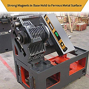 2PM TOOLS 24-Inch Digital Torpedo Level and Protractor | Neodymium Magnets | Bright LCD Display | IP54 Dust/Water Resistant smart level with Carrying Bag