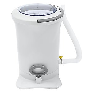 Mini Manual Clothes Dryer, Portable Foot Powered Washing Machine, Manual Draw Cord Spin Dryer for Home, Dorm, Apartment, RV, Travel, Outdoor Use (Blue)