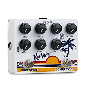Caline DCP-05 KEY WEST Compressor Overdrive Effect Pedal Dual Guitar Pedal