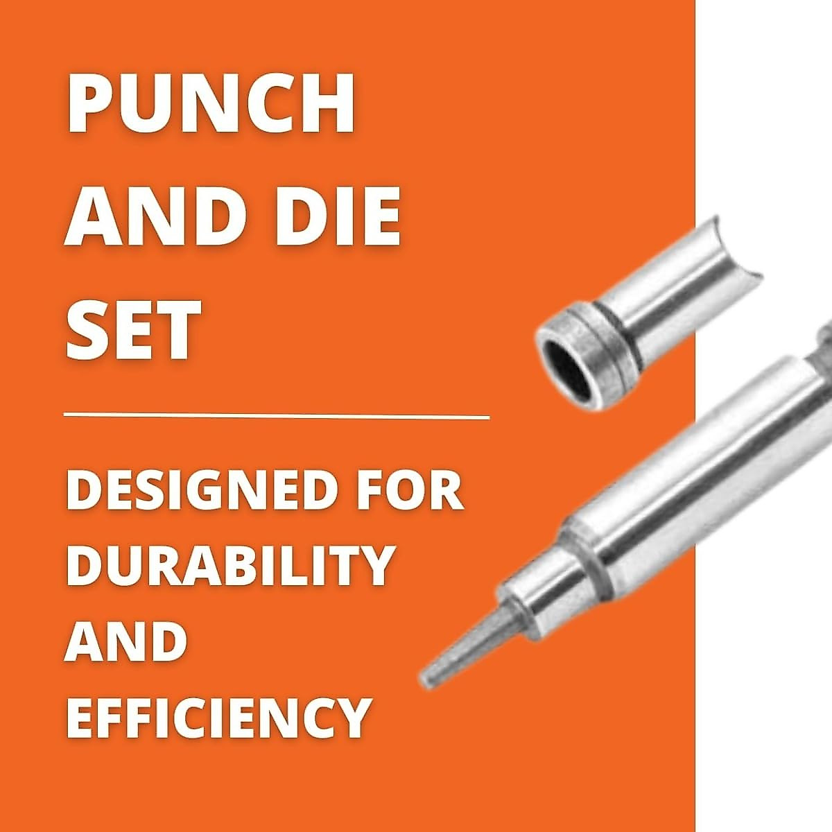 Fein Punch and Die Set for ABLK 18 1.6 E AS Set and BLK 1.6 E Nibblers - Precision Cutting in Various Materials, Durable Hardened Steel Construction, Includes 1 Punch and 1 Die - 63602048013