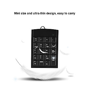 Mechanical Keyboard, Ergonomic Keyboard, Portable Mini USB Numeric Keypad Number Keyboard for Laptop, Gaming Keyboard