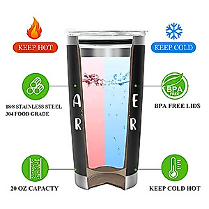 Gifts for Men Women Him Husband Dad - 20 OZ Tumbler Cup with Straws, Lids-Inspirational Stocking Stuffers for Fathers Day,Christmas,Birthday,Valentines Day Thank you Gifts for Best Friend Brothers Son