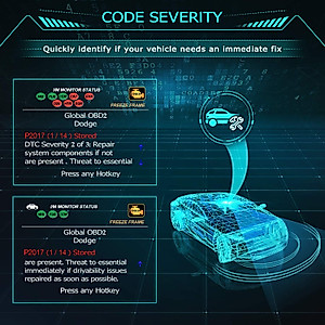 INNOVA 6030P OBD2 Scanner Diagnostic Tool -Read/Erase ABS Codes-Check Engine Light-Car Scanner Live Data with Battery & Alternator Test-Code Severity Levels-Full OBDII Modes
