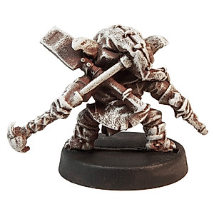 Stonehaven Miniatures Male Goblin Necromancer Miniature Figure, 22mm - 100% Pewter Metal - Includes Slotted Creator Base - for 28mm Scale Table Top War Games - Designed & Made in USA