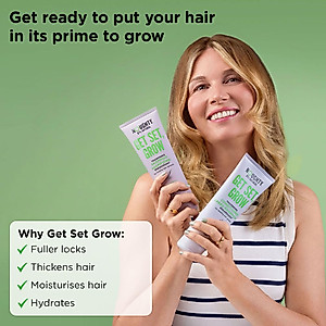 Noughty Get Set, Grow Hair Growth Conditioner Vegan Thickening Regrowth Repair Volumizing Hair, 250 ml, 8.4oz