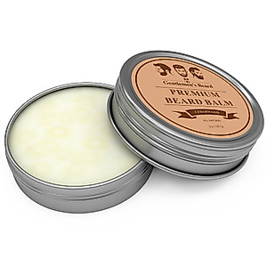 The Gentlemen's Beard Premium Cedarwood Beard Balm - Leave-in Conditioner & Softener - All Natural - Styles, Strengthens, Thickens & Softens Promoting Healthier Beard & Mustache Growth