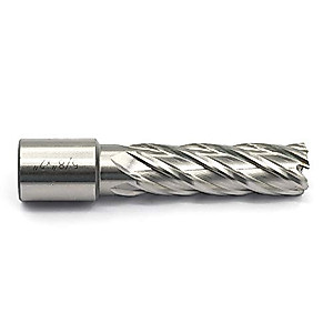 Annular Cutter JESTUOUS 3/4 Inch Weldon Shank 5/8 Cutting Diameter 2 Cutting Depth with Two Flat HSS Kit for Magnetic Drill Press,1 Piece