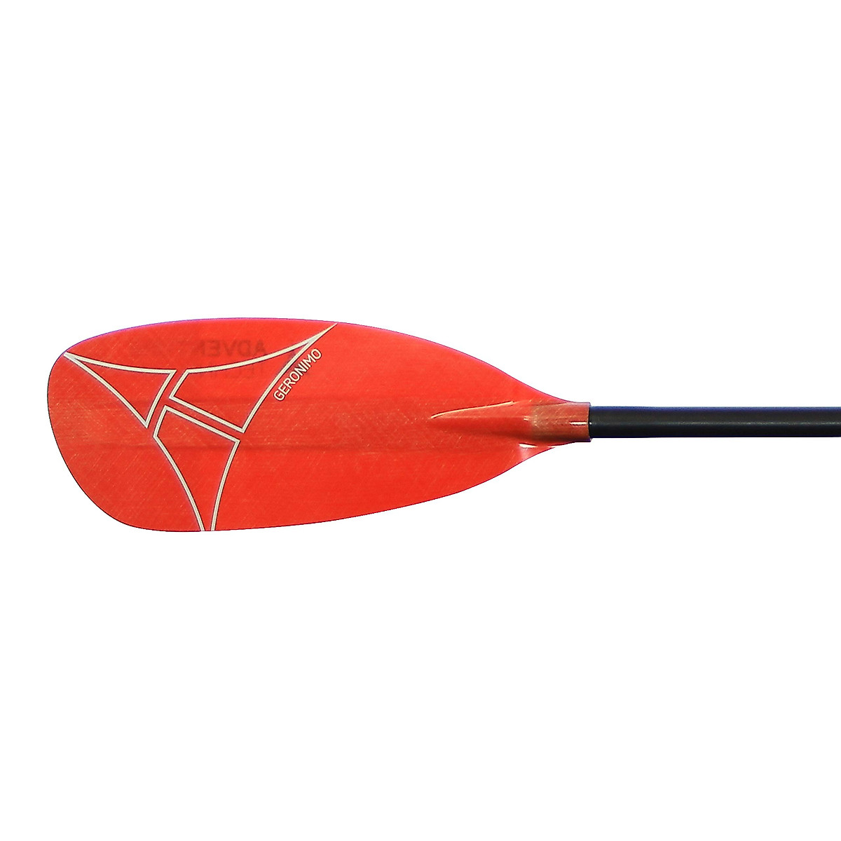 Adventure Technology at Geronimo Glass Straight Whitewater Kayak Paddle, 191cm/One Size, Red