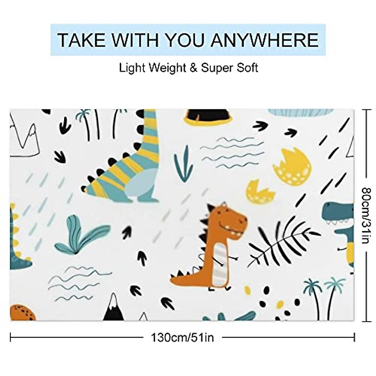 My Little Nest Bath Towels Quick Dry Bathroom Towels Varied Dinosaurs Palm Trees Absorbent Shower Towels Soft Hand Towel Wash Cloths for Spa Pool Hotel Gym 31" x 51"