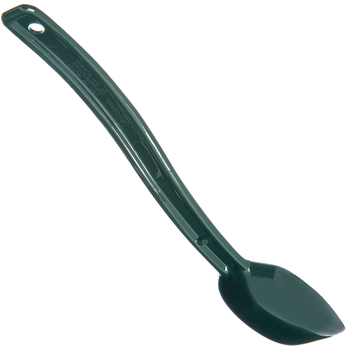 Carlisle FoodService Products Plastic Solid Spoon, 9 Inches, Green, (Pack of 12)