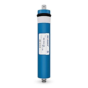 Max Water 50 GPD Membrane Reverse Osmosis Water Filter Replacement Universal RO Drinking Water System Fits Under Sink (1 pack)