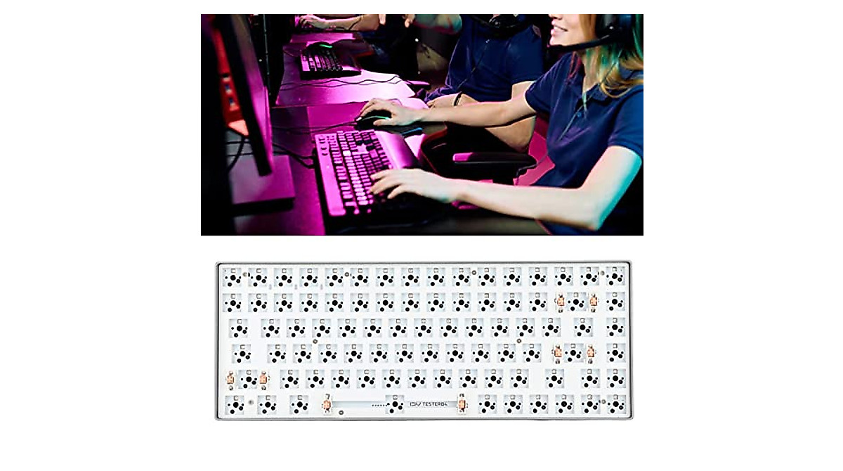 84 Key Gaming Mechanical Keyboard Kit with RGB Backlight and Hot Swap
