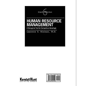 Human Resource Management: A Managerial Tool for Competitive Advantage