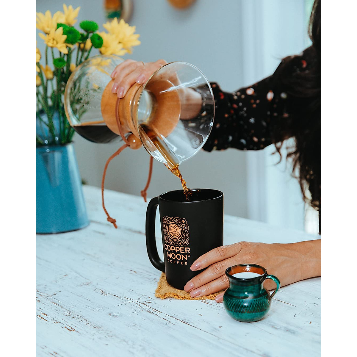 Copper Moon Whole Bean Coffee, Medium Roast, Stargazer Blend, 2 Lb