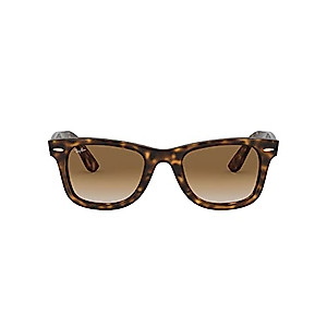 Ray-Ban Rb4340 Wayfarer Ease Square Sunglasses, Light Havana/Clear Gradient Brown, 50 mm
