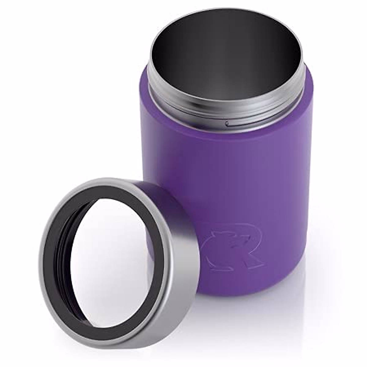 RTIC Can Cooler Insulated, Beer, Beverage, Soda Can Cooler with Lid, Stainless Steel Metal, Double Wall Insulation Coozie for Cans, Sweat Proof, 12oz, Majestic Purple