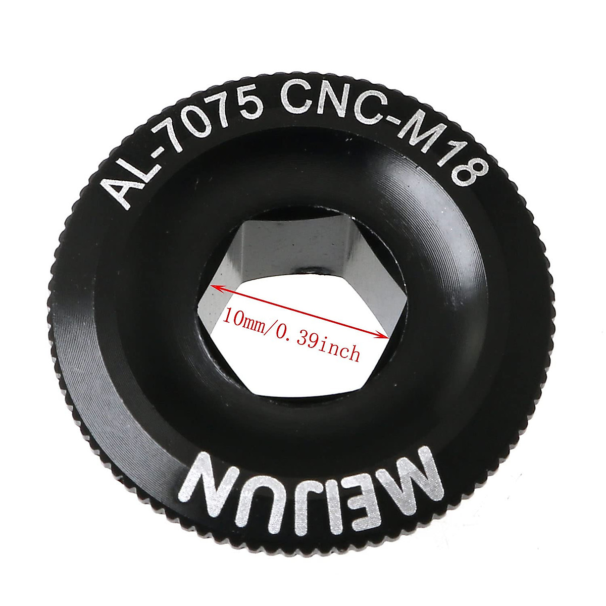 RLECS M18 Crankset Arm Bolt Aluminum Alloy Bicycle Crank Arm Screws Crank Fixing Bolt Mountain Bike Crank Cover Screws Cycling Parts, Black