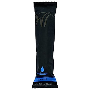 White Towel Services 8" x 8" inch Moist Cotton Towel Individually Wrapped - Scent (Case of 50) *(Unscented)