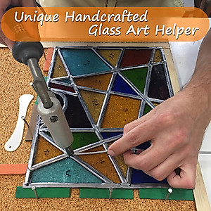 12" X 12" Stained Glass Supplies, 1/2" Thick Heat Resistant Stained Glass Work Surface, Stain Glass Tools and Supplies to Protect Table and Countertops from Damage - by Godora