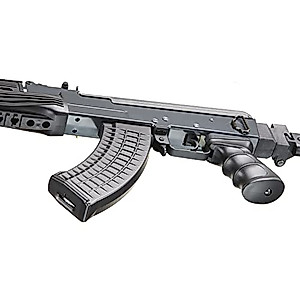Realstic DE Airsoft AK-47 AEG Rifle Side Folding Stock with Battery & Charger, Black