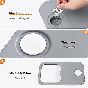 Conworld Laundry Powder Container, Large Capacity Holds 7.5Lb Laundry Powder for Laundry Room Organization and Storage, Laundry Detergent Container With a Cup, Laundry Pods Container(Grey)