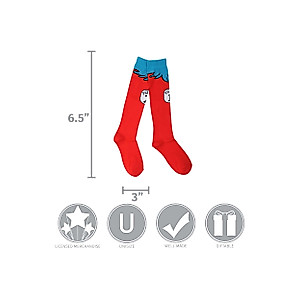 elope Dr. Seuss Thing 1 & 2 Costume Socks for Kids